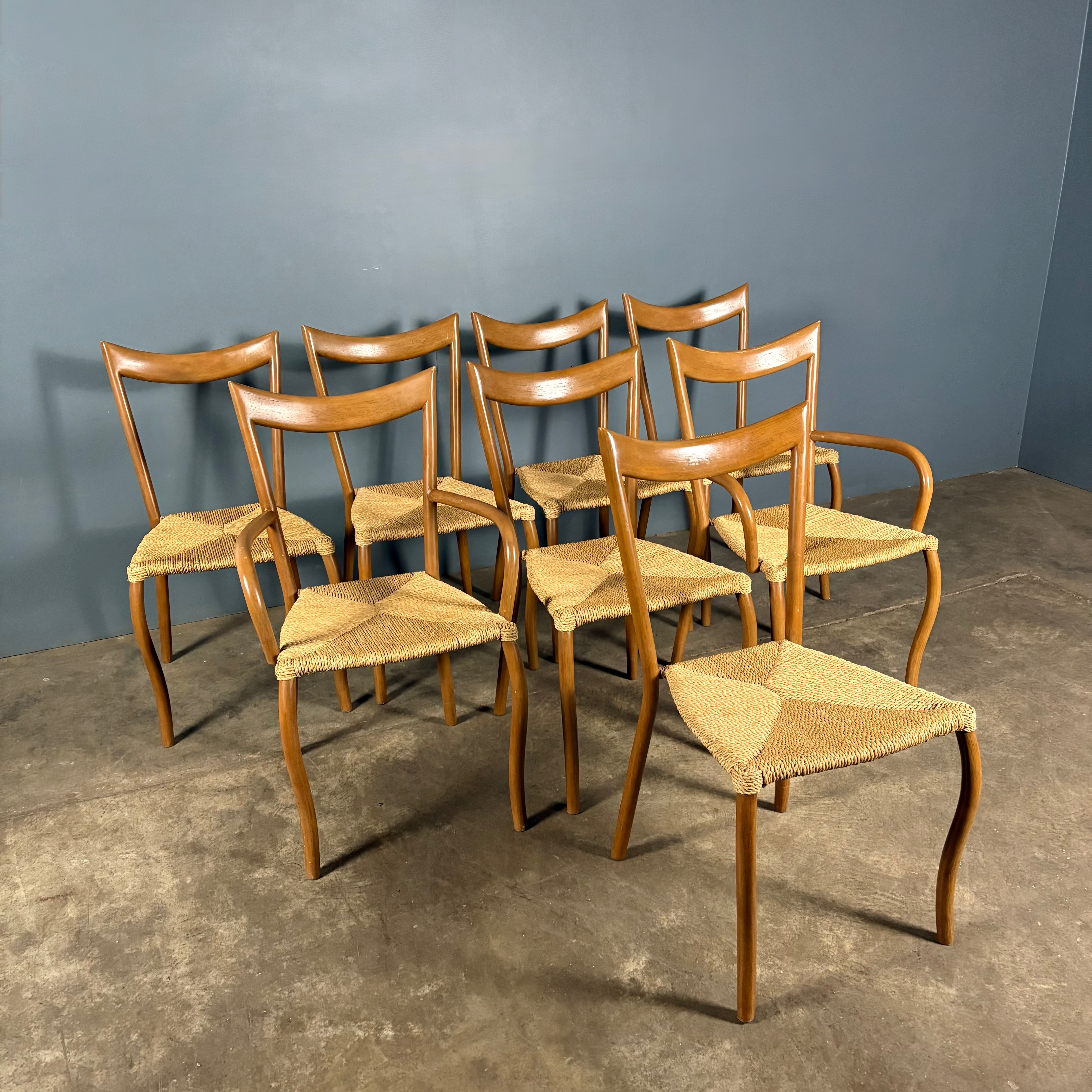 SOLD Eight Manila Dining Chairs By Val Padilla For Conran Mid Century ...